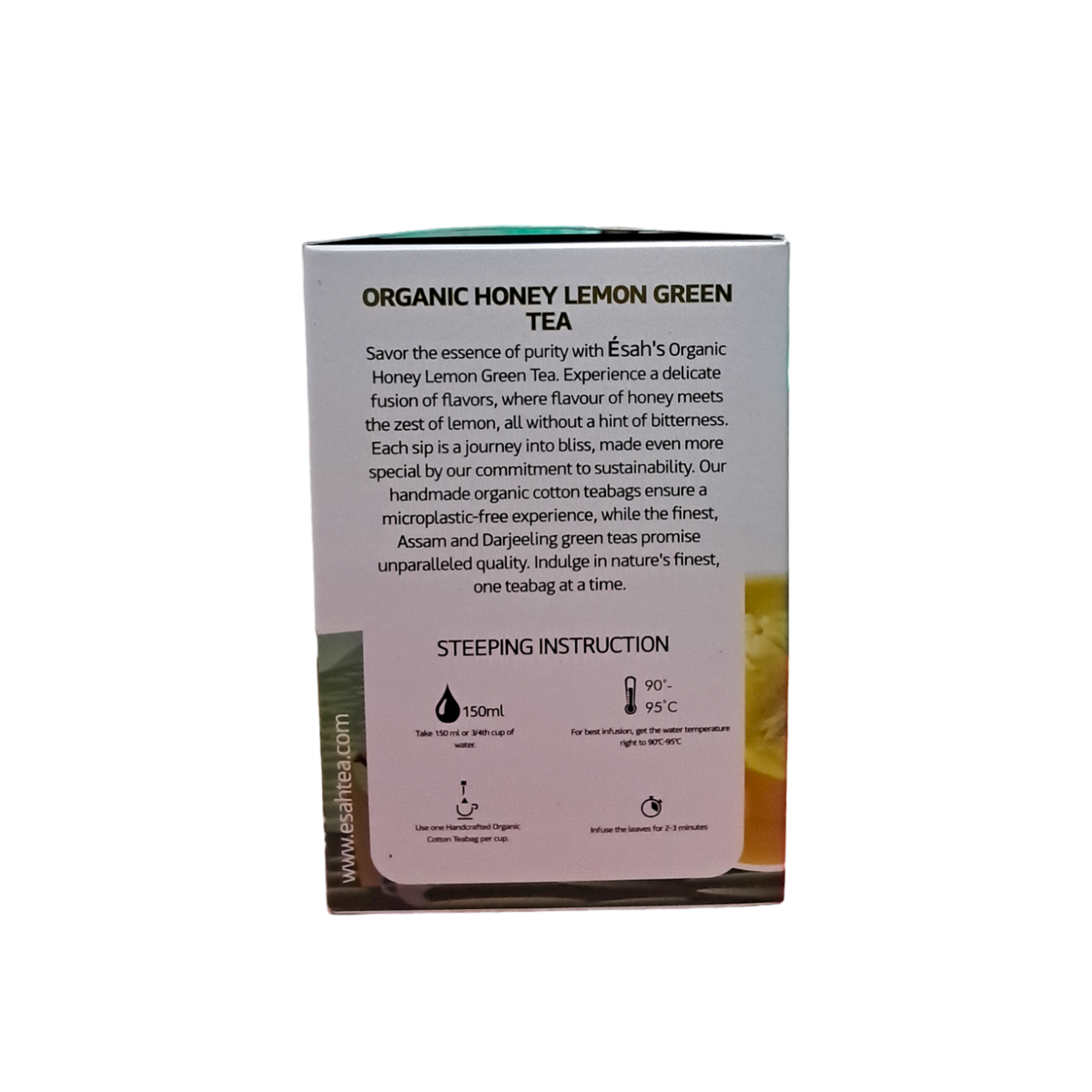 Organic Honey Lemon Green Tea - 20 Cotton Teabags – ÉsahTea
