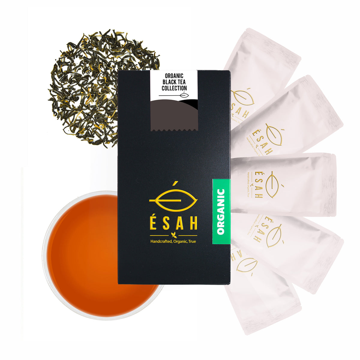 Esah Tea- 100% Fresh Tea Sampler Box - Organic Assam Tea Trial Pack ...